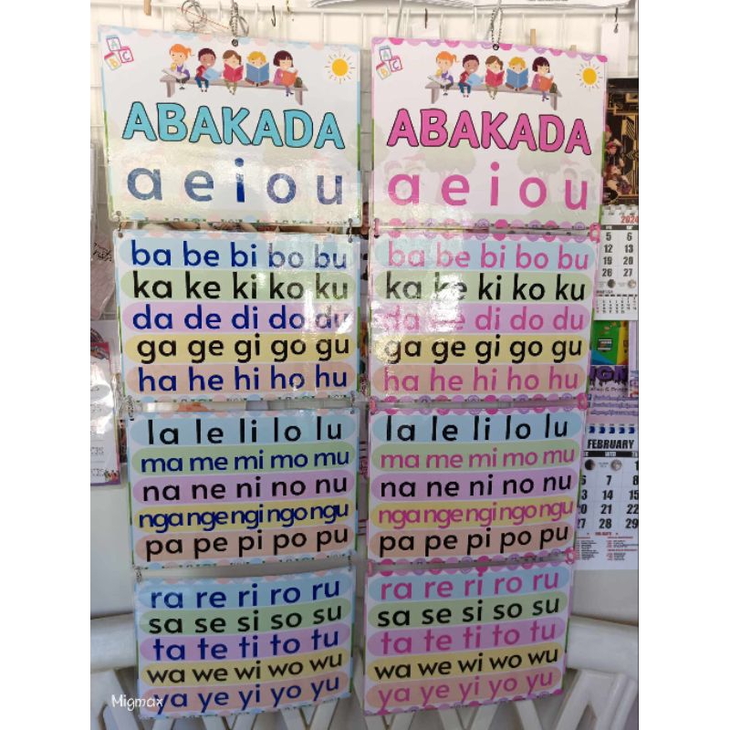 ABAKADA LAMINATED CHART | Shopee Philippines