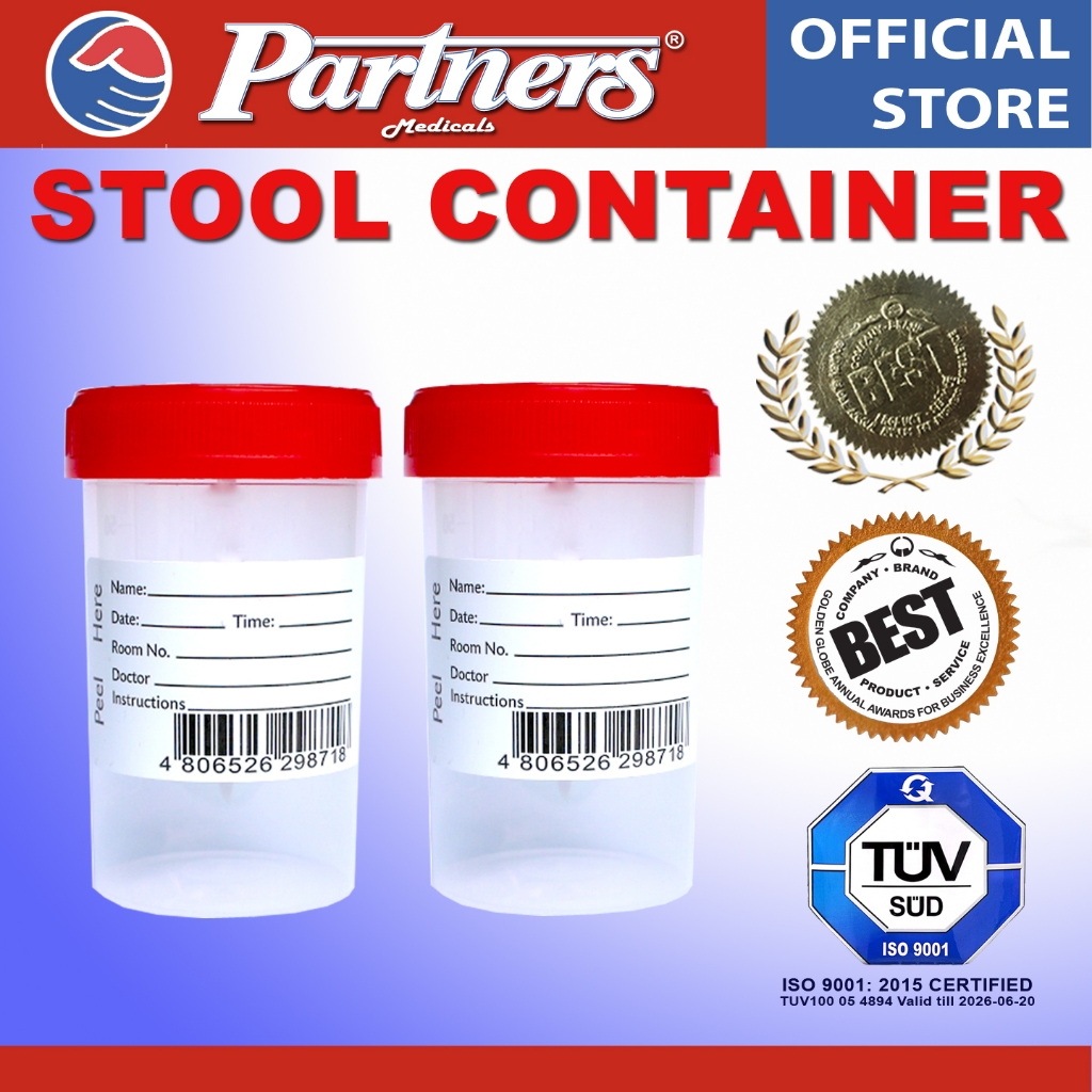 Partners Stool Container Specimen Cup 60ml | Shopee Philippines