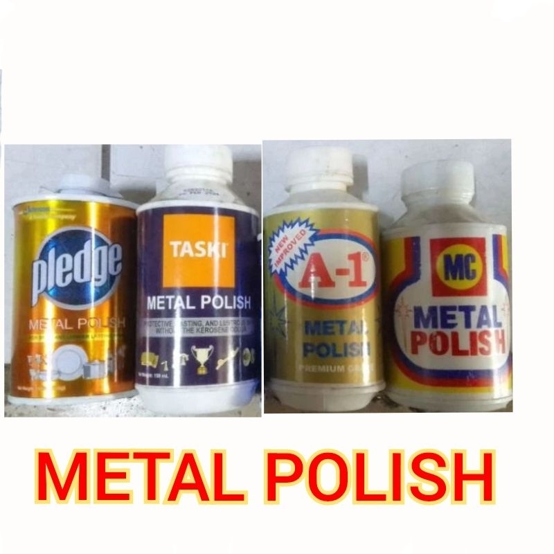 METAL POLISH PLEDGE(150ML), TASKI(150ML), A-1(150ML), MC(125ML) PAMPAKINTAB NG BAKAL,TANSO,PILAK ...
