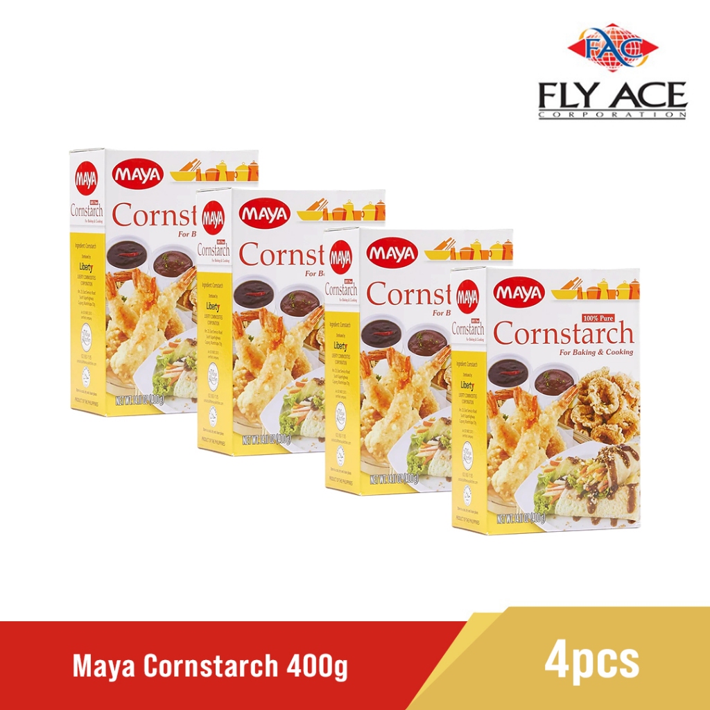 Maya Cornstarch 400g x 4 | Shopee Philippines