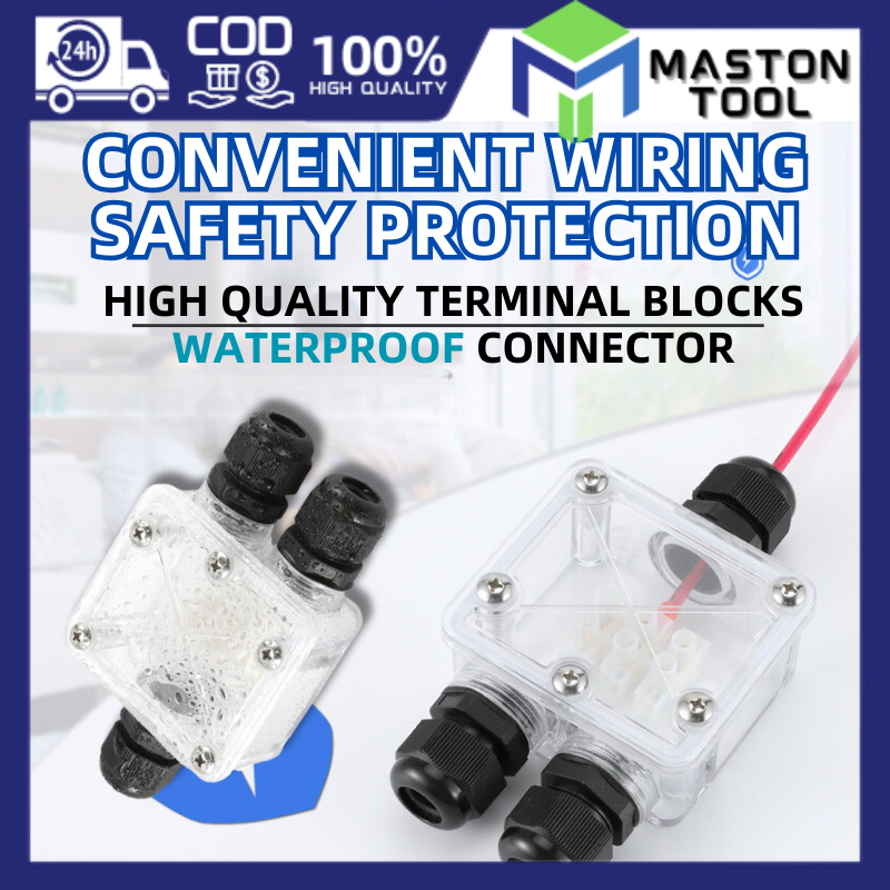 1 in 2 out Waterproof Wire Connector cable gland Outdoor junction box ...