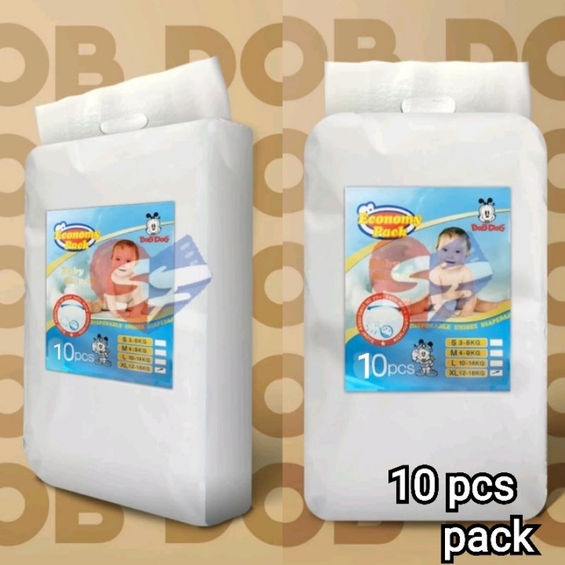 BOB DOG Baby diaper Pants Disposable Magic Tape Baby Pants 10PCS ...