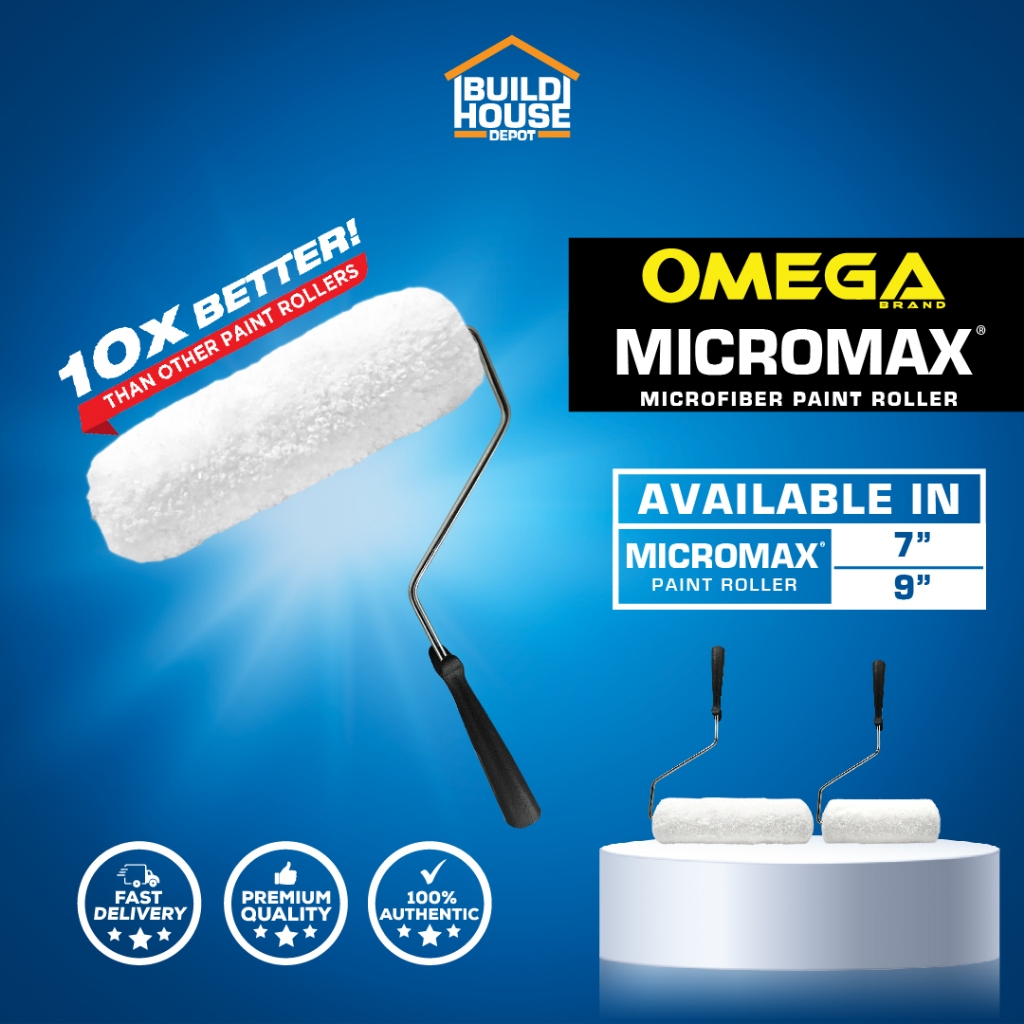 OMEGA Paint Roller Micromax Microfiber - Set with Handle | Refill ...