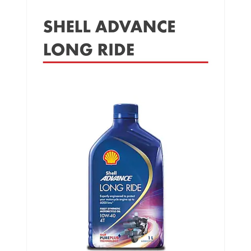 Shell Advance Long Ride Fully Synthetic 10W-40 1 LITER | Shopee Philippines