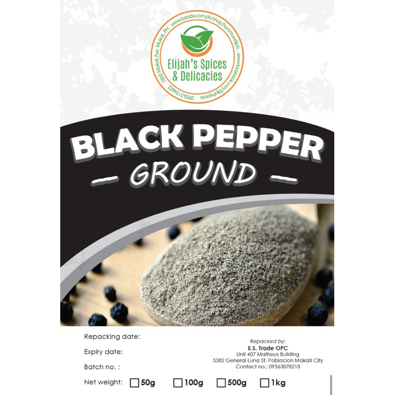 Black Pepper (Powder) (Ground Black Pepper)- 500g/1kg | Shopee Philippines