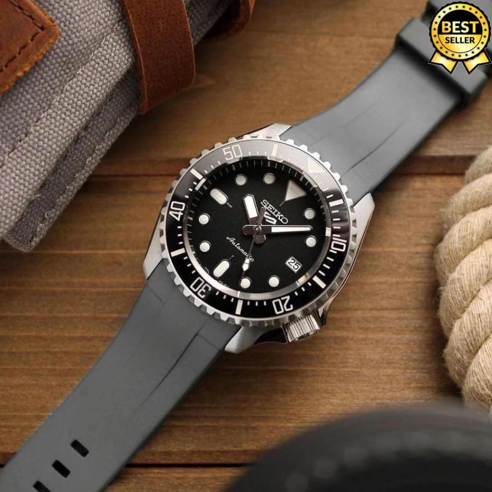 Seiko Diver's SSK Date 100M Automatic Hand Movement Gold Dial FKM ...