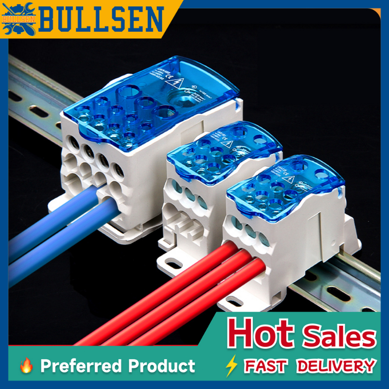 UKK80/160A Terminal Block 1 in many Out Din Rail distribution Box Universal Electric Wire ...