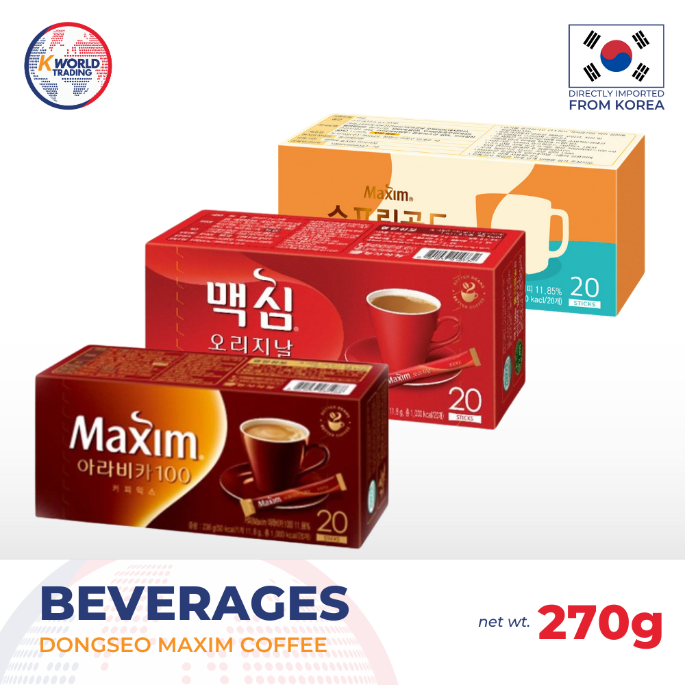 DONGSEO Maxim Coffee Supreme Gold, Arabica, and Original Korean Coffee ...