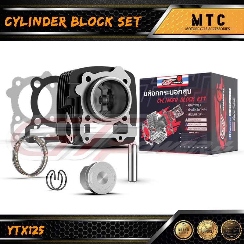 GT POWER Cyclinder Block Set YTX125 STD Φ52.4MM Made In Thailand ...