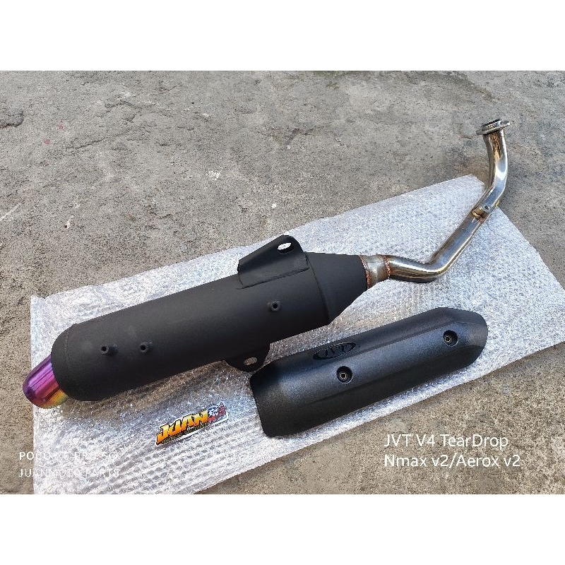 JVT V4 Tear Drop Power Pipe For 200cc up w/Bung Sensor [Aerox/Nmax v1 ...