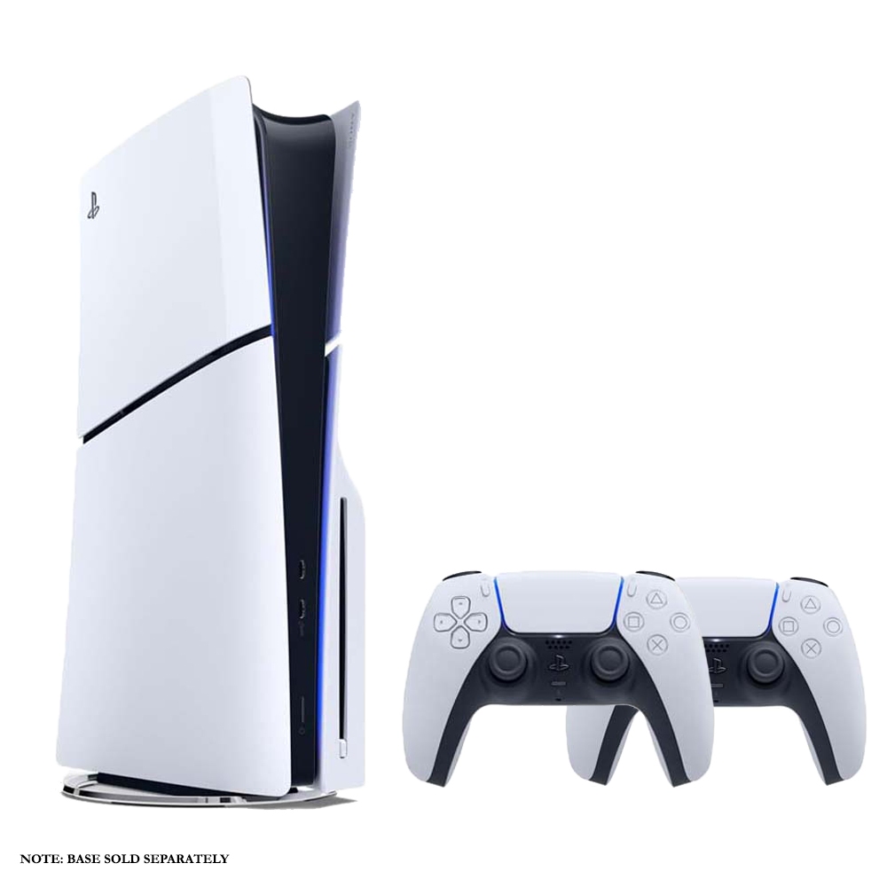 PlayStation PS5 Slim Console with Two DualSense Controller Bundle ...
