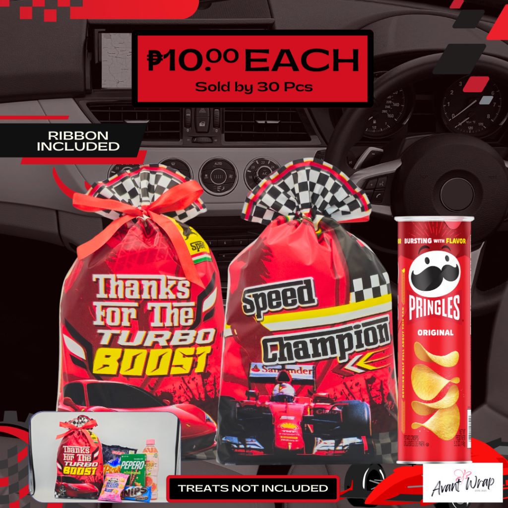 DD4003 (30PCS) Large Race Car Party Gift Big Loot Bag Racing F1 ...