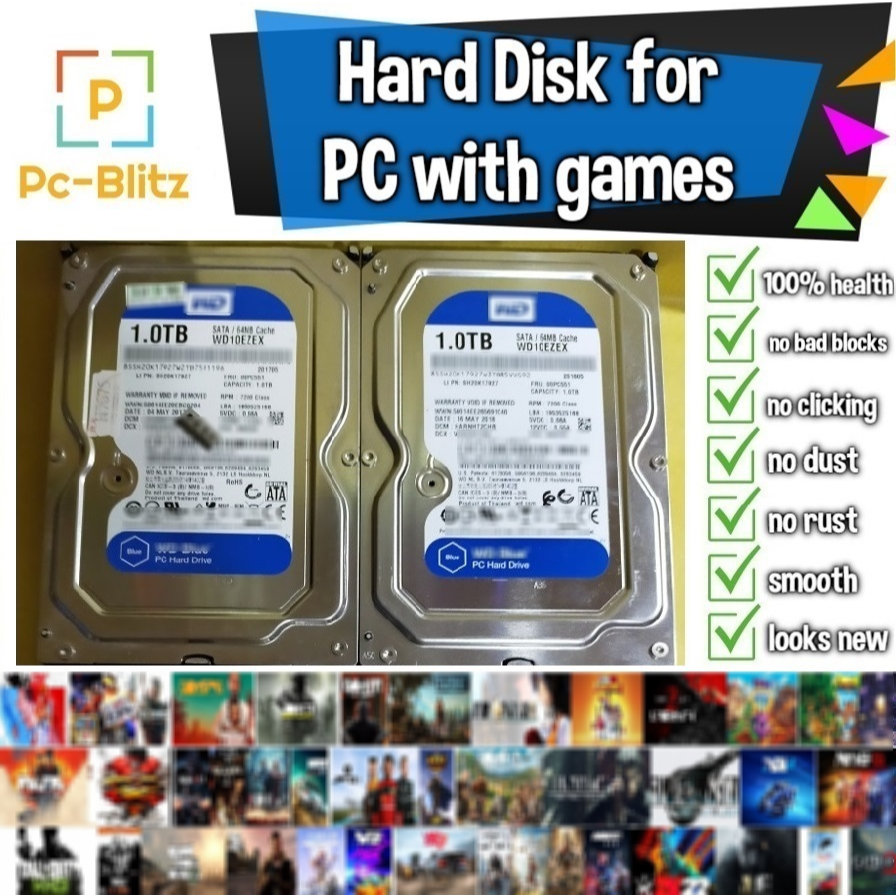 Hard Disk for Desktop SATA 3.5in with games | Shopee Philippines