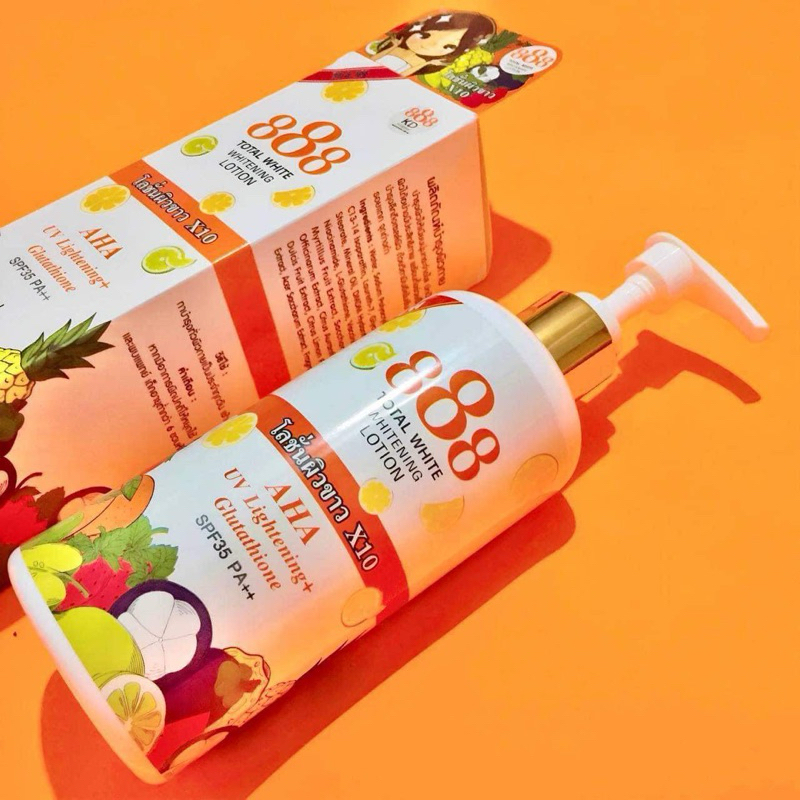 888 TOTAL WHITE WHITENING LOTION 250ML with AHA UV LIGHTENING ...