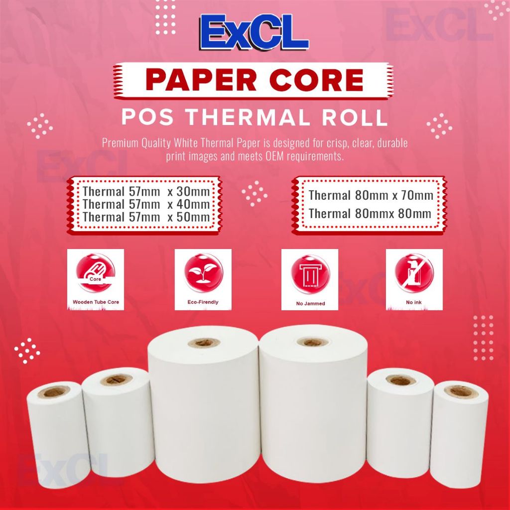 ExCL - Thermal Paper (1 roll) | Shopee Philippines