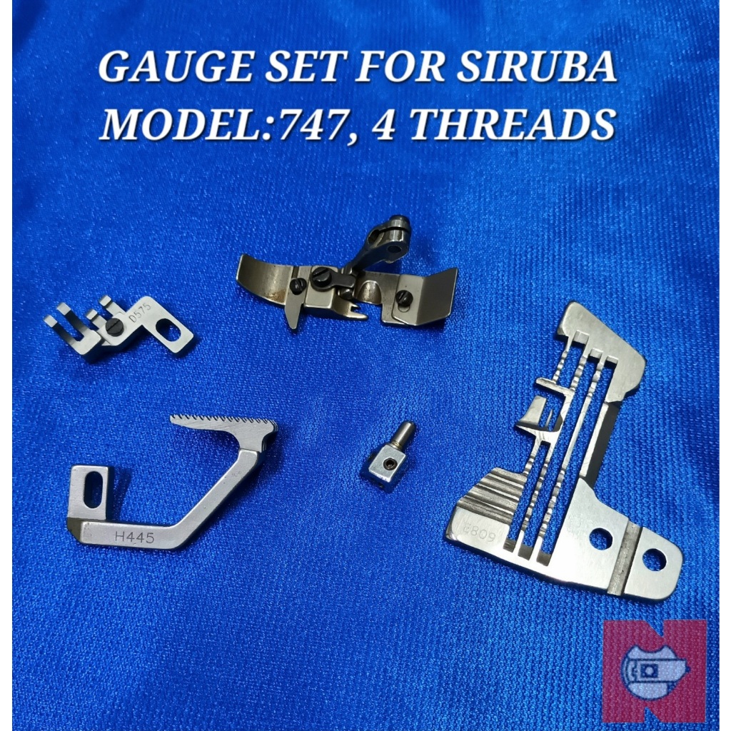 GAUGE SET SIRUBA MODEL 747 4 THREADS FOR EDGING SEWING MACHINE | Shopee ...