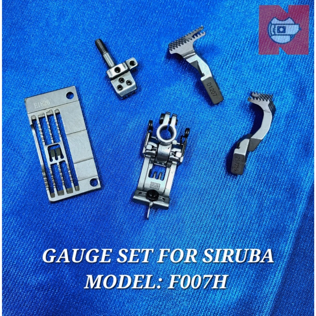 GAUGE SET SIRUBA MODEL: F007H (BOX TYPE) FOR PIPING SEWING MACHINE ...