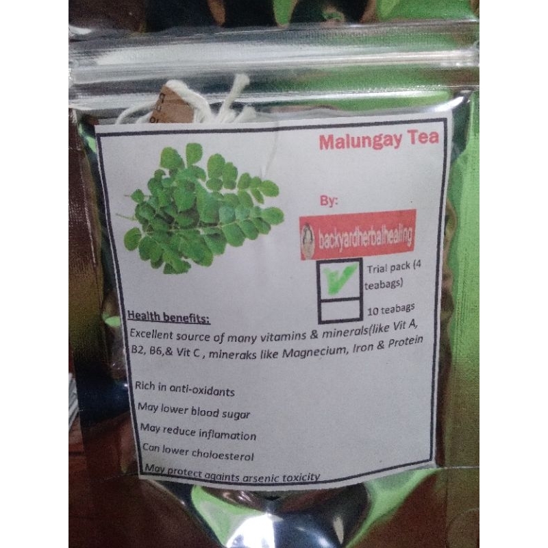 Malungay Tea/Moringa Tea-Trial Pack (4 teabags) | Shopee Philippines