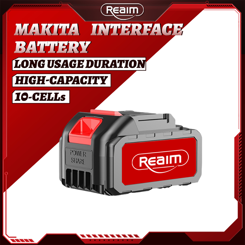 REAIM 5/10 Cells Makita Interface Lithium Battery Compatible With ...