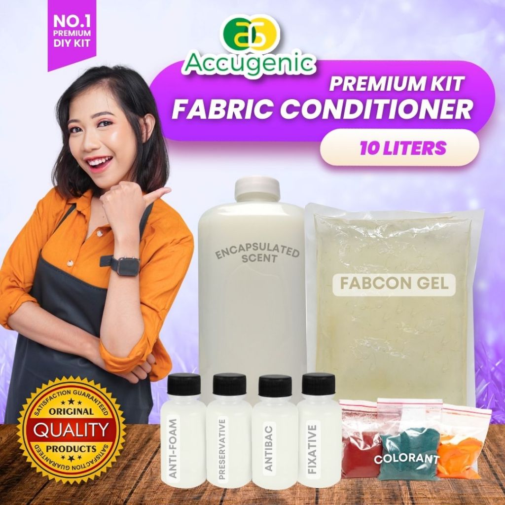 Accugenic Premium Fabcon Kit DIY 10 Liters Fabric Conditioner Laundry ...