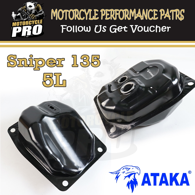 ATAKA Large Fuel Tank /Gas Tank Stainless Steel Sniper135 CLASSIC/MX135 ...