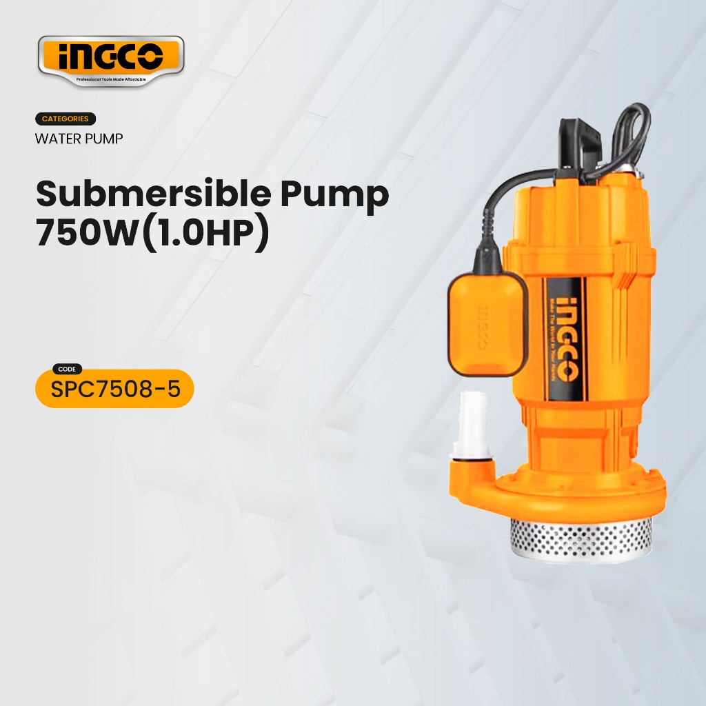 INGCO SPC7508-5 Water Submersible Pump 750W (1.0HP) IPT | Shopee ...