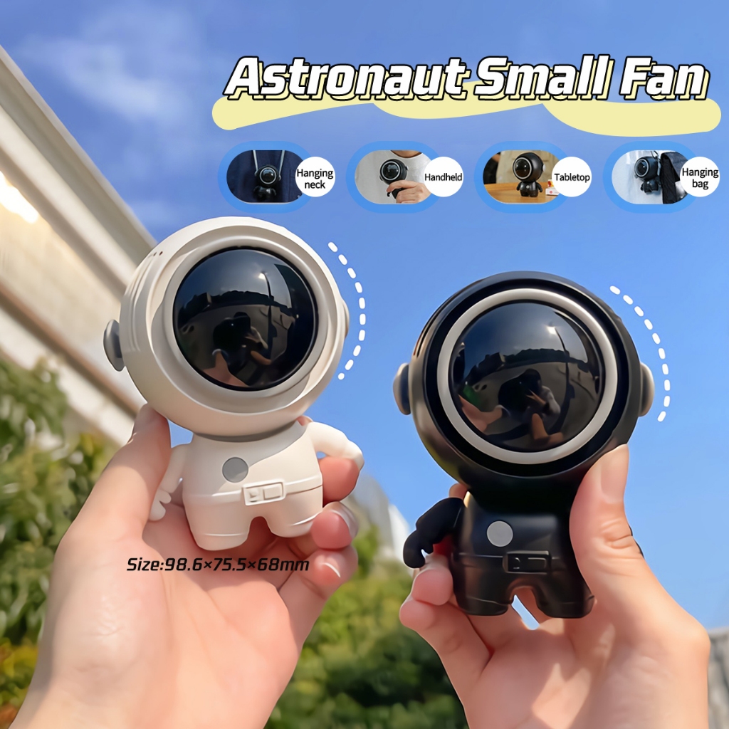 Summer Mini Portable Astronaut fan Design Small Fan Can Hang Neck ...