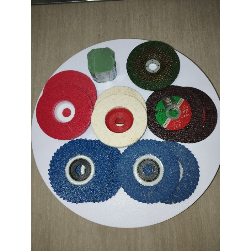 12in1 Stainless Buffing set(2 cloth/2#80/2#320 liha/2buffing gray/2 4 ...