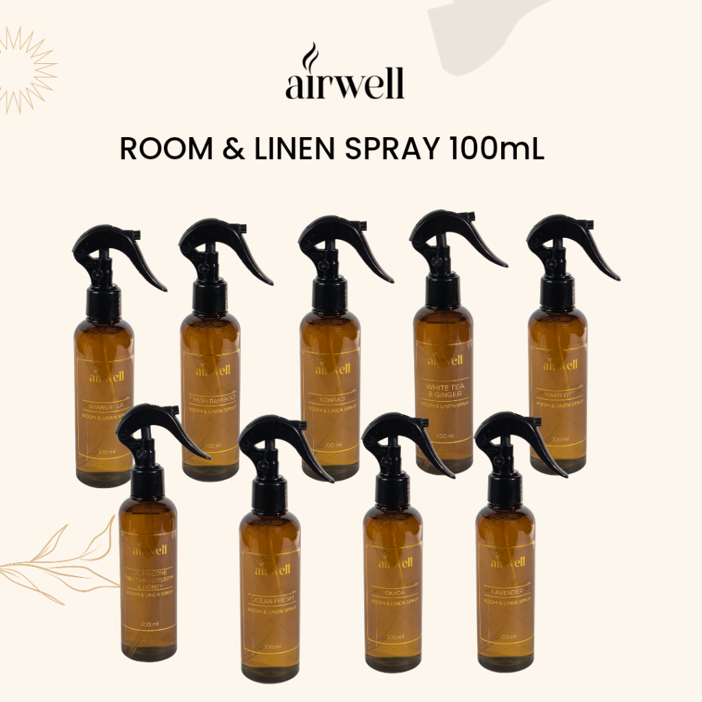 Airwell Buy 1 Take 1 Room Car Linen Spray (100ml) | Anti-Bacterial ...