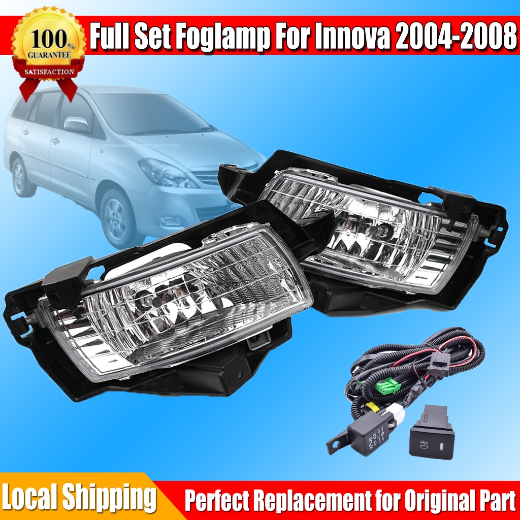Pair Foglight for Toyota Innova 2004-2008 Fog Light Lamp Foglamp ...
