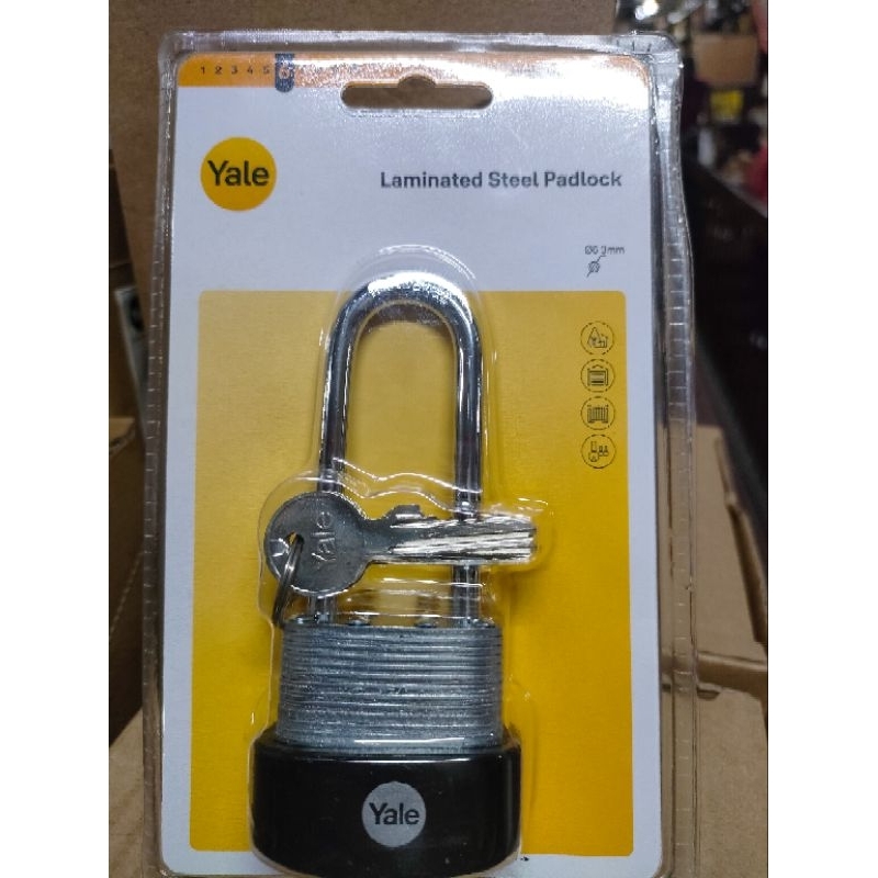 Yale Laminated Padlock Long Shackle 40mm Y125/40/163/1 | Shopee Philippines
