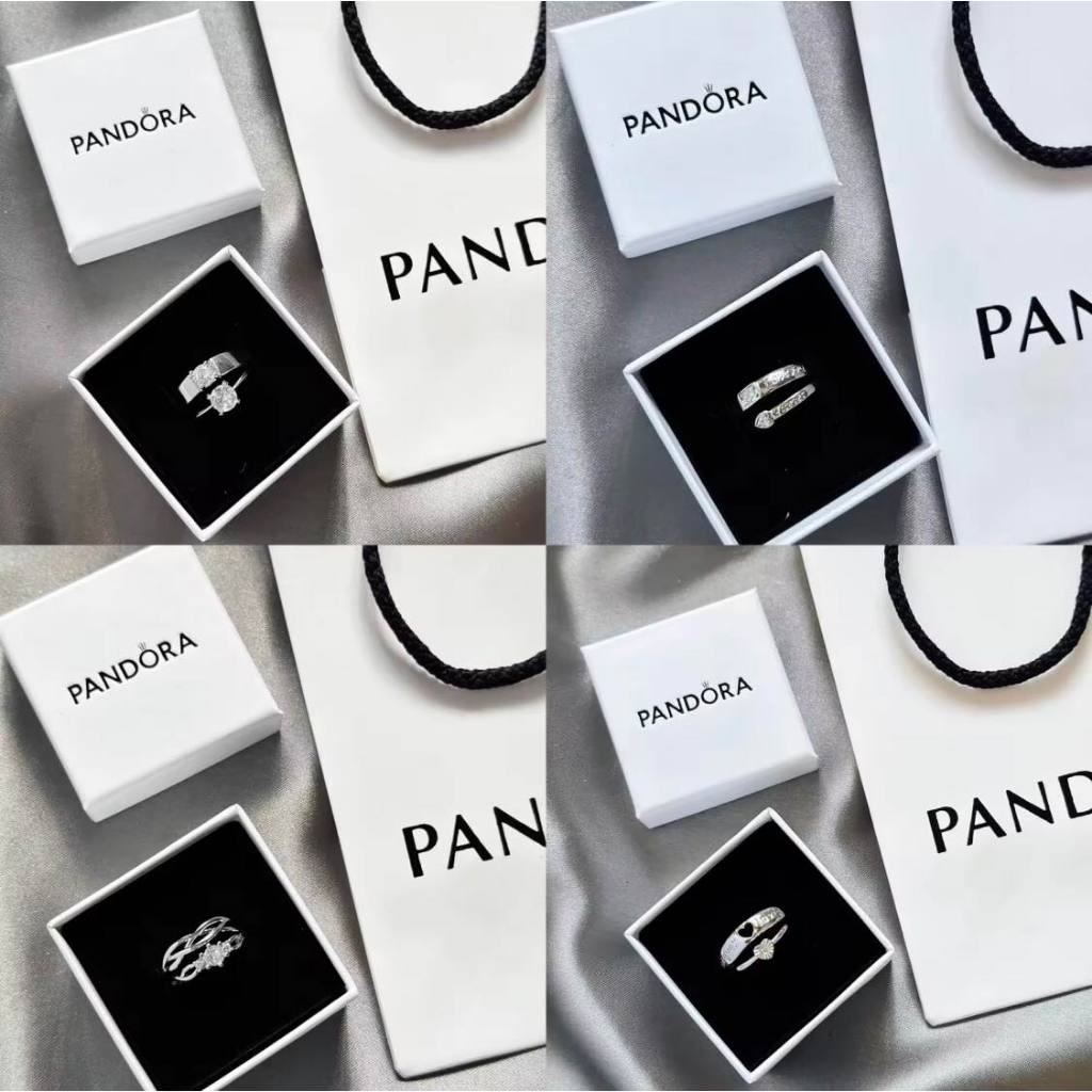 Pandora Couple Ring (2pcs) (For Him & For Her) with Box and Paperbag ...