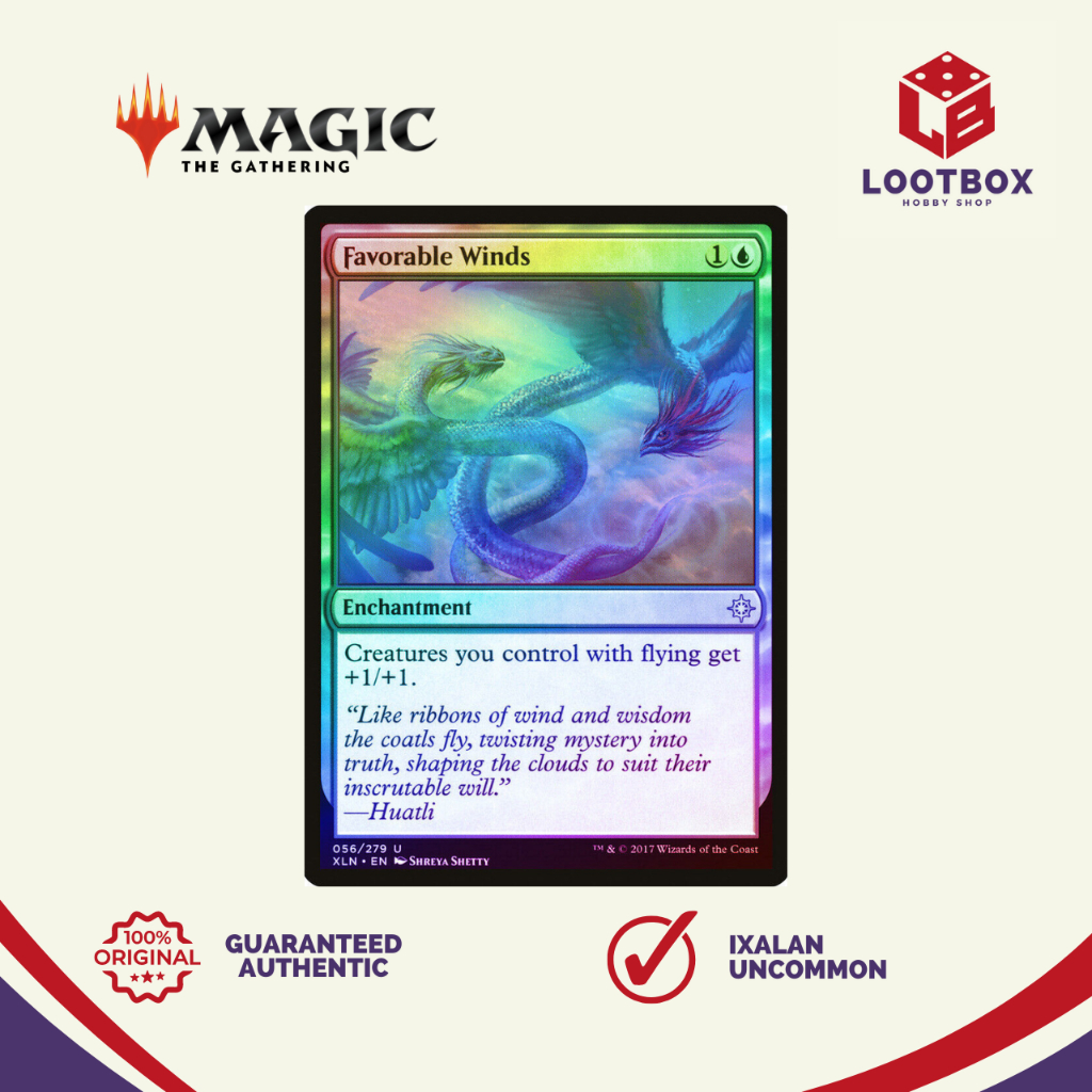 Magic the Gathering: Favorable Winds (Foil Uncommon) - Ixalan | Shopee ...
