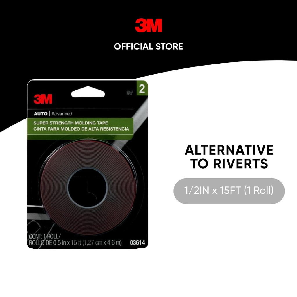 3M™ Super Strength Molding Tape 3614 1pc/pack (12.7mm x 4.57m) | Shopee ...