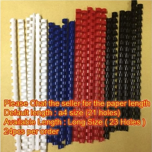 24 pieces Plastic Ring Binder 6, 8, 10, 11, 12, 14, 16, 20, 22, 25 mm ...