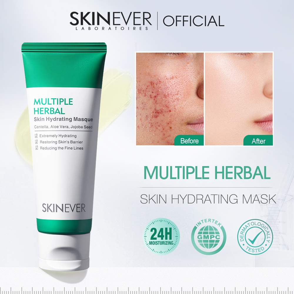 SKINEVER Multiple Herbal Skin Hydrating Masque Moisturizing Brightening ...
