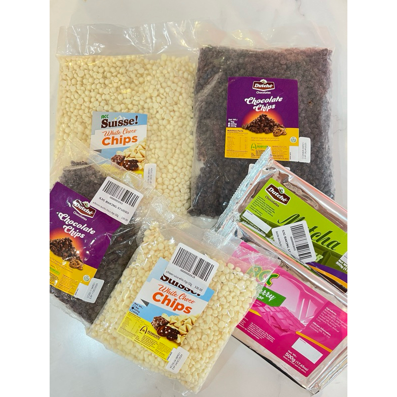 Achievers Dutche Matcha Strawberry Ube Bar 500g Suisse Choco chips ...