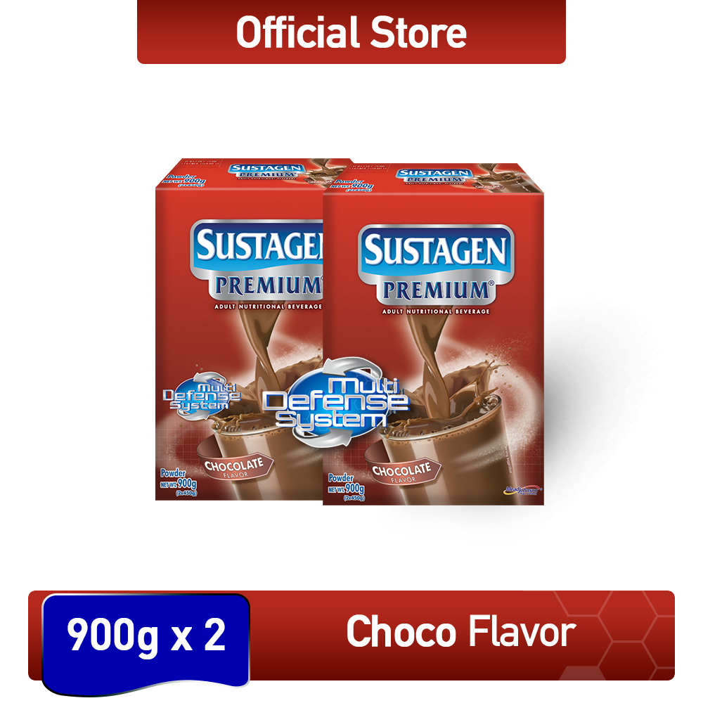 Sustagen Premium Chocolate Flavor Adult Nutritional Powdered Milk Drink 1.8kg (900g x 2 ...