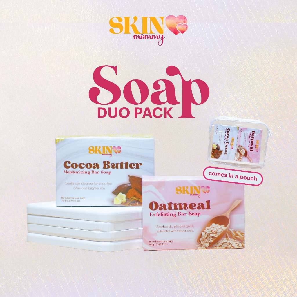 SKIN MOMMY SOAP DUO SET Cocoa Butter + Oatmeal Soap | Shopee Philippines