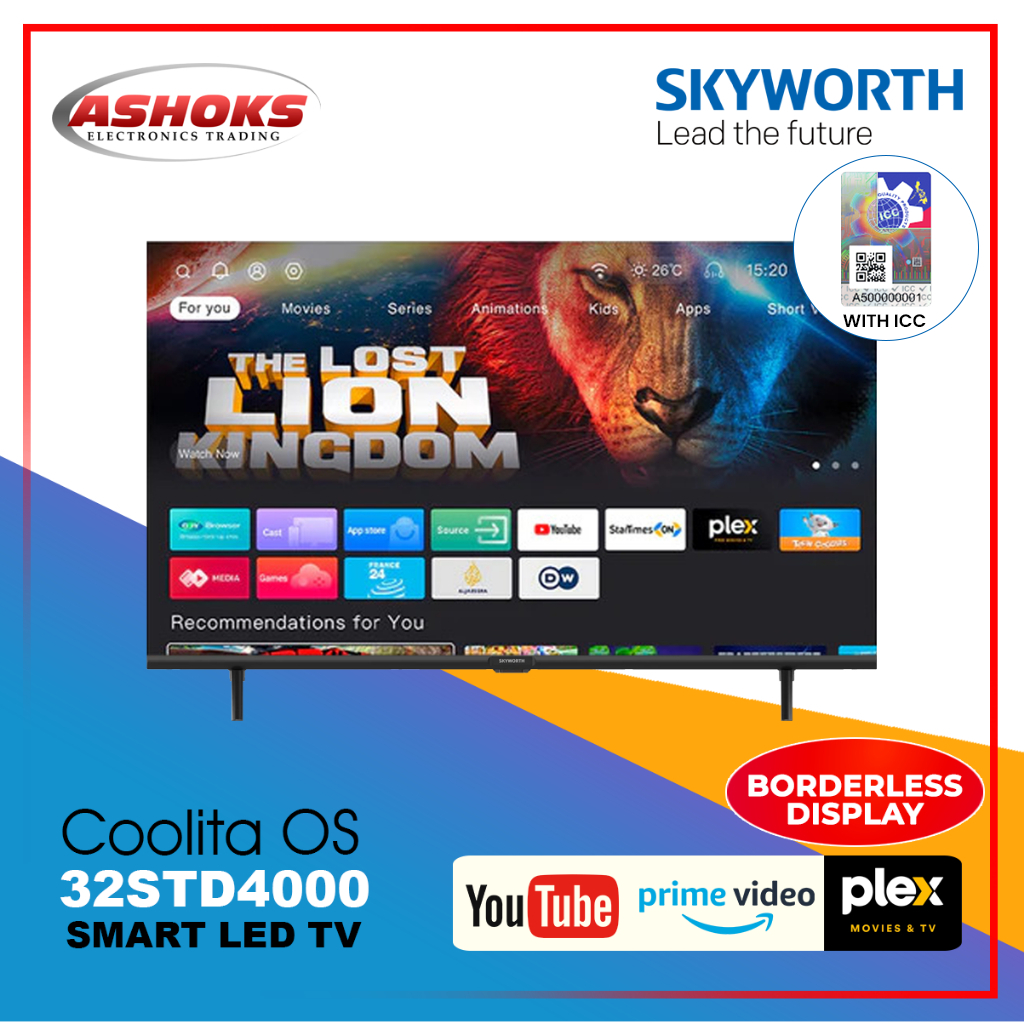 Skyworth 32STD4000 Coolita OS / Smart Led TV / Youtube, prime Video ...