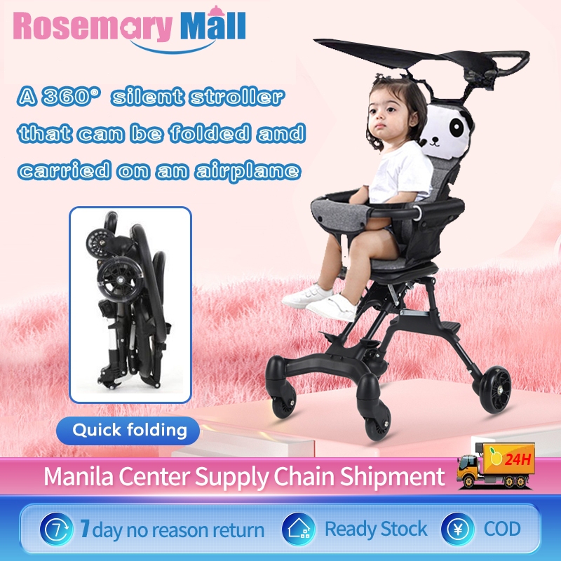 Foldable stroller Lightweight and stable Soft seat High load capacity ...