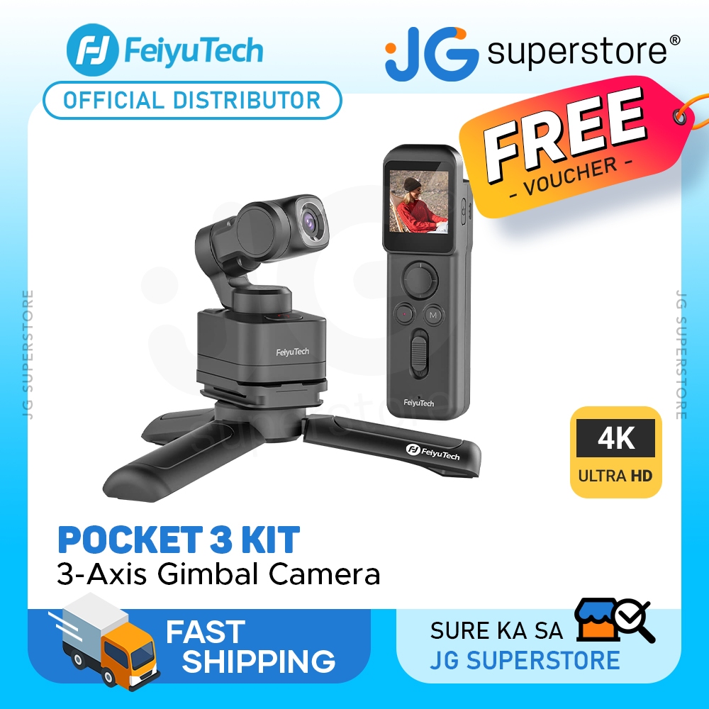 FeiyuTech Pocket 3 Kit Cordless Detachable 3-Axis Stabilizer Gimbal ...