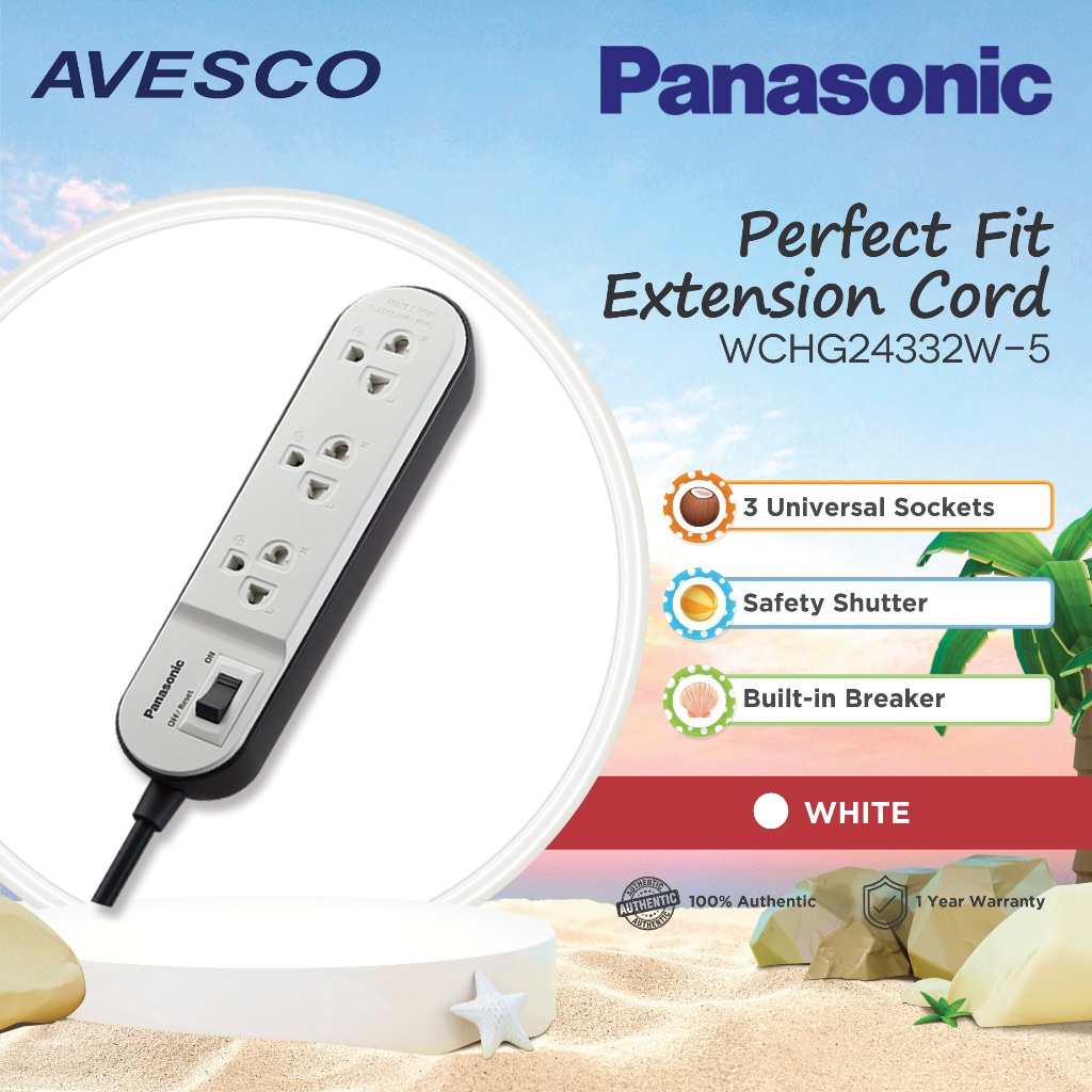 Panasonic Perfect Fit Extension Cord | WCHG24332 | Extension Cord (3 ...