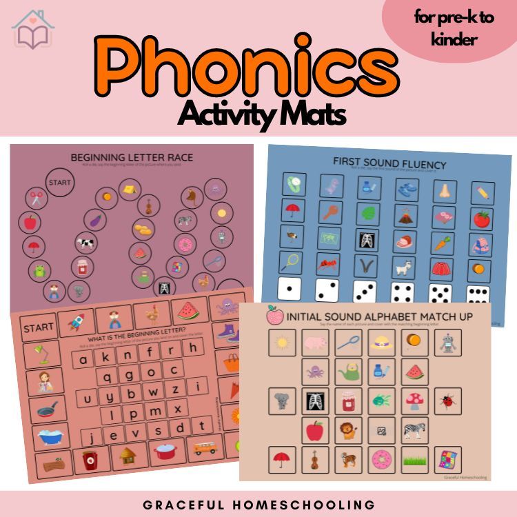 First step in reading for Kindergarten and Grade One, Reading Mats ...