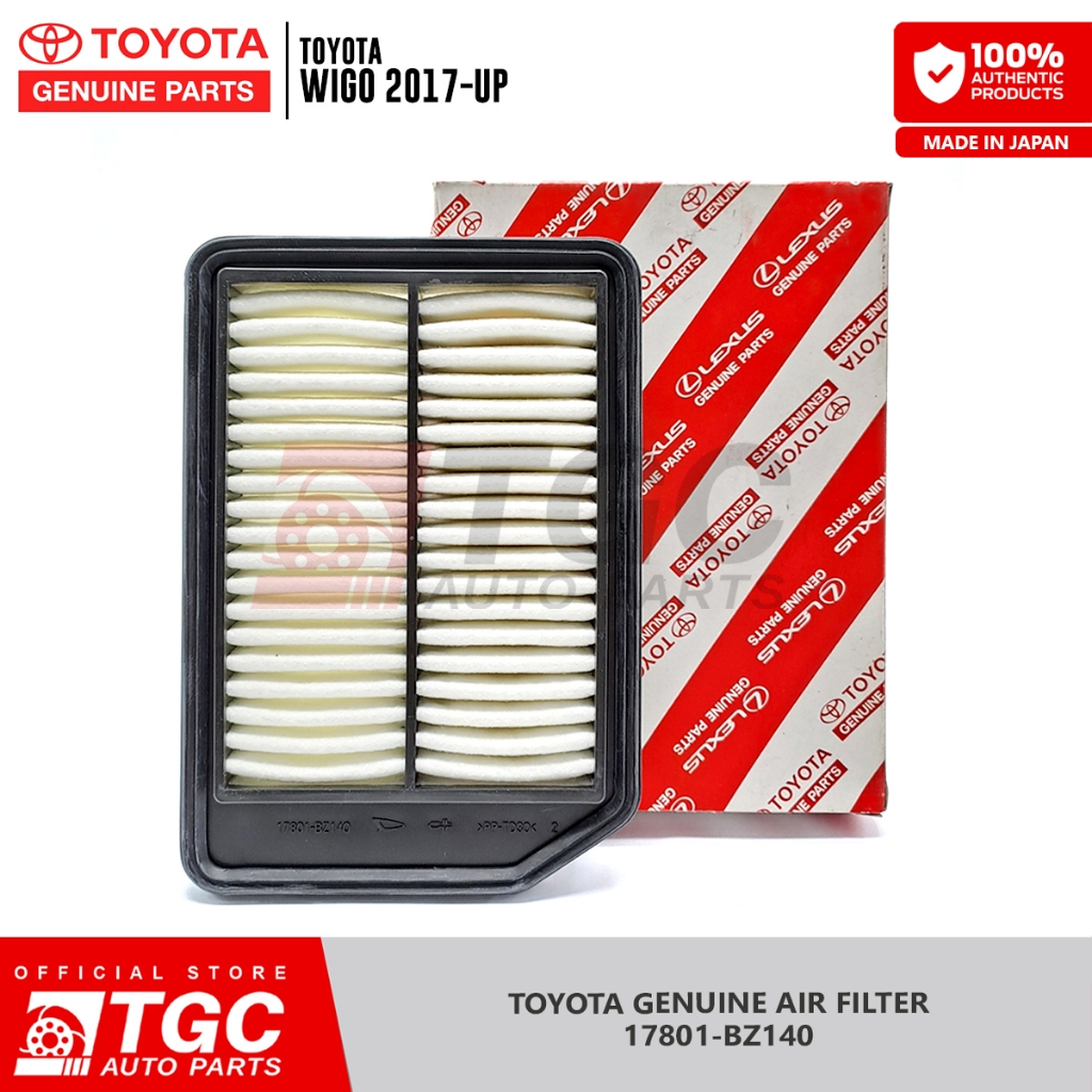 Toyota Genuine Air Filter 17801-BZ140 WIGO 2017-2022 - 1pc | Shopee ...