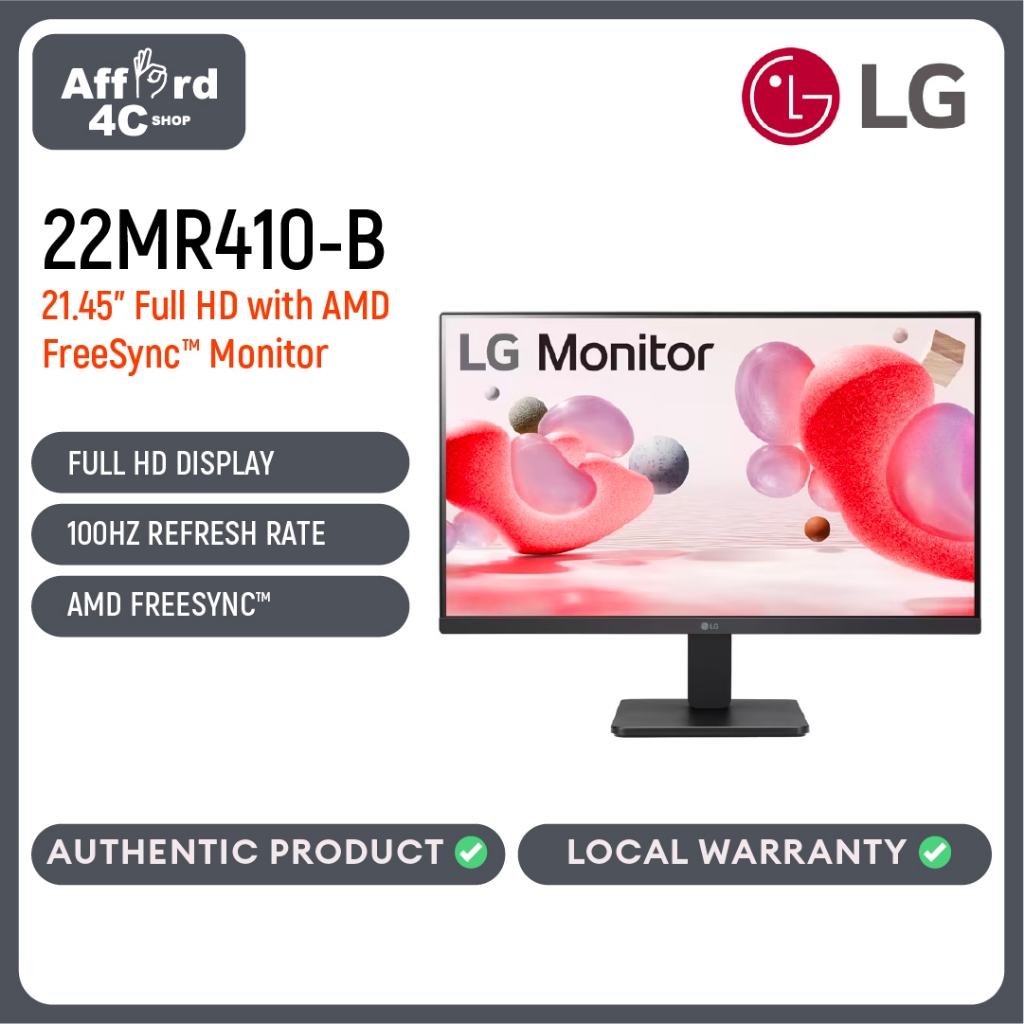 LG 22MR410-B 21.45'' Full HD monitor with AMD FreeSync™ | Shopee Philippines