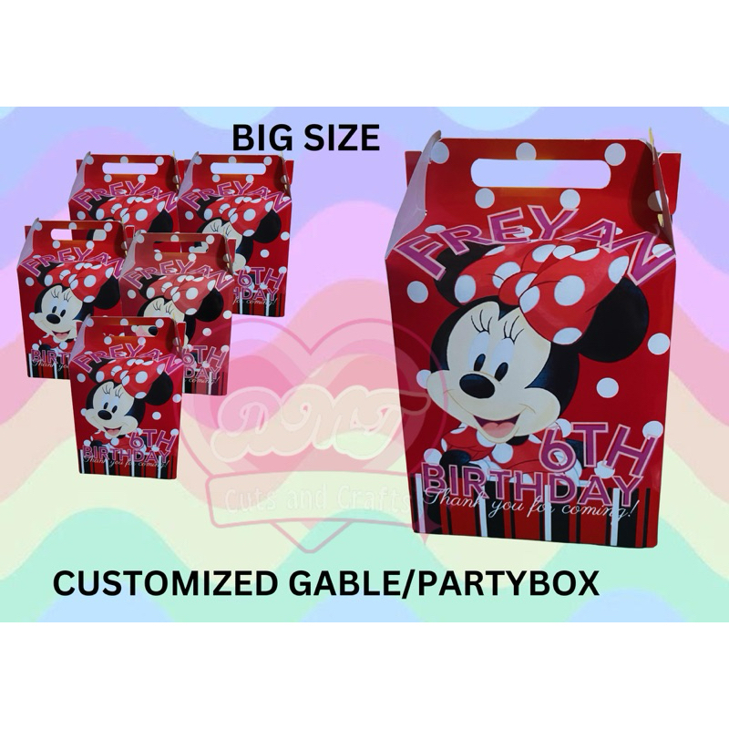 CUSTOMIZED GABLE/PARTY BOX | Shopee Philippines