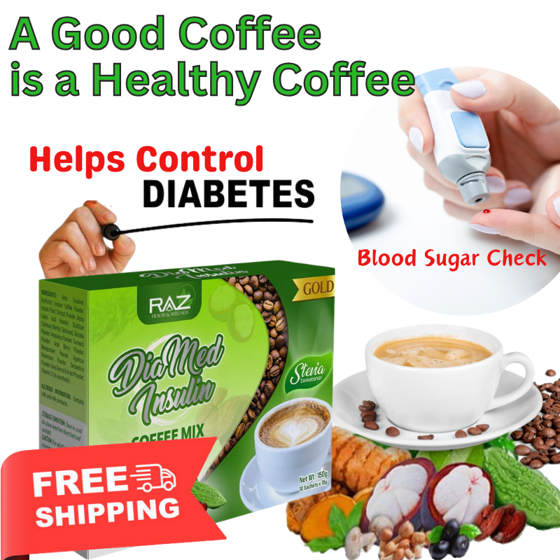 RAZ Diamed Insulin Coffee - Organic Sugar Free for Diabetes Buy 1 get 1 ...