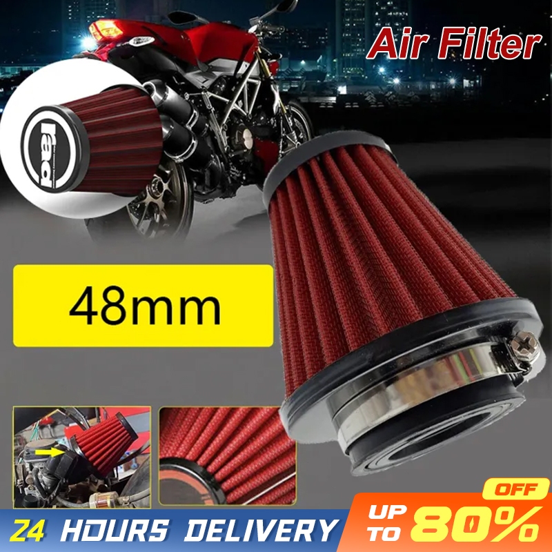 48mm Motorcycle Ram Air Mushroom Air Filter Nmax/Aerox Straight mouth ...