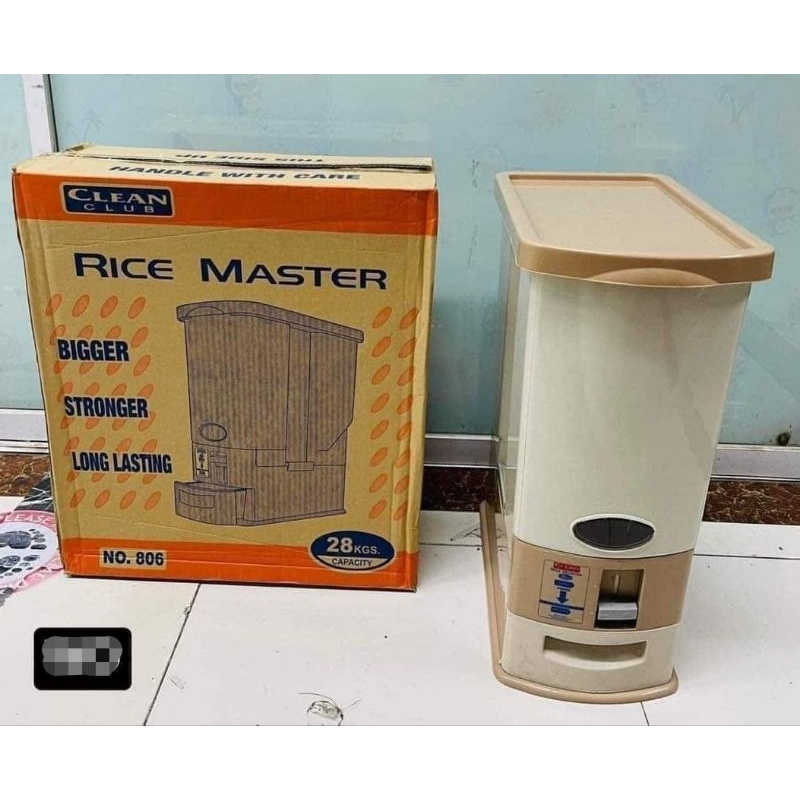 28KG CLEAN CLUB RICE MASTER RICE DISPENCER | Shopee Philippines
